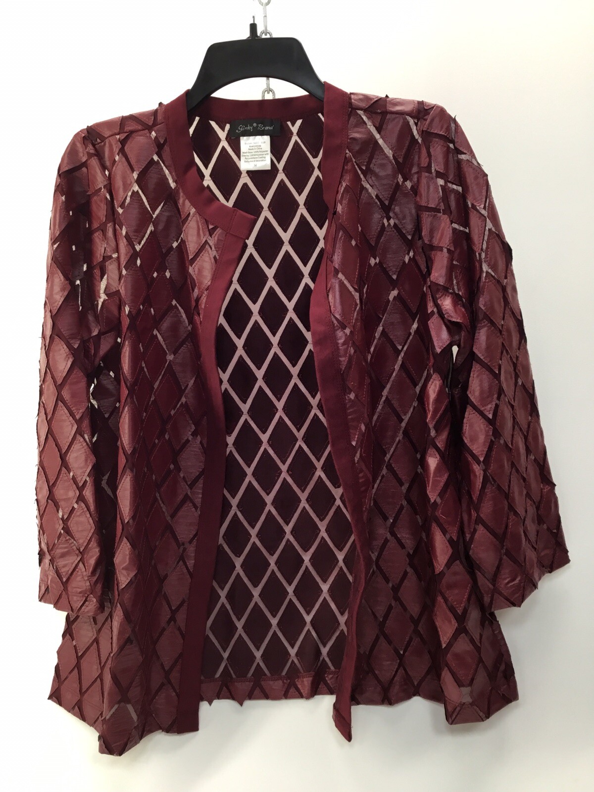 Slinky Brand Women Brown Square Shaped Cardigan - | eBay