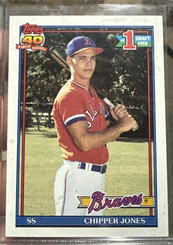 1991 Topps #333 Chipper Jones Atlanta Braves RC Rookie | eBay