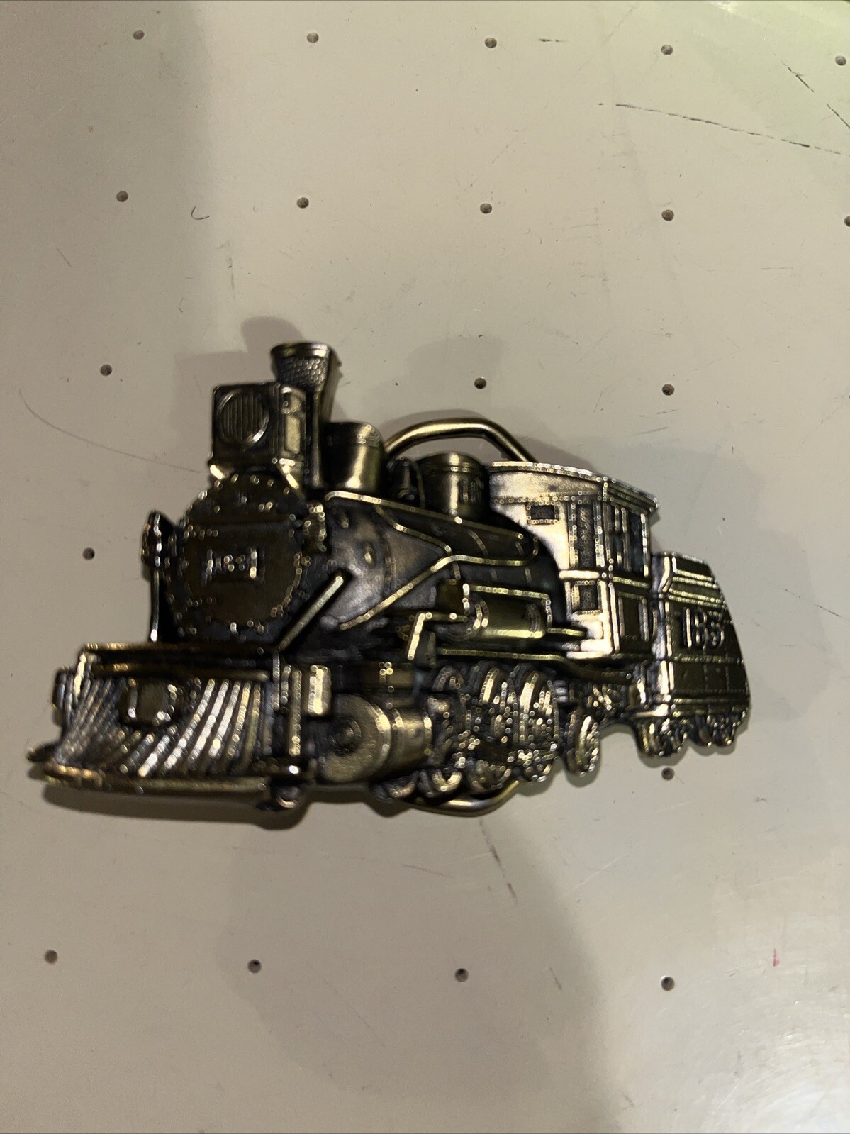 Vintage 1981 Train Locomotive Belt Buckle Great Ameri… - Gem