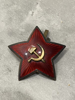 Soviet Union Red Army officer cap star cockade M35 M36 | eBay