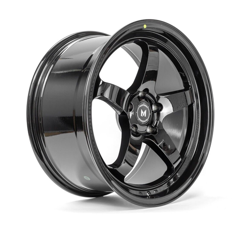 MFlow MFR3 Gloss Black Rims 18x8.5 5x100 ET35 CB73.1 Fit Toyota Corolla ...