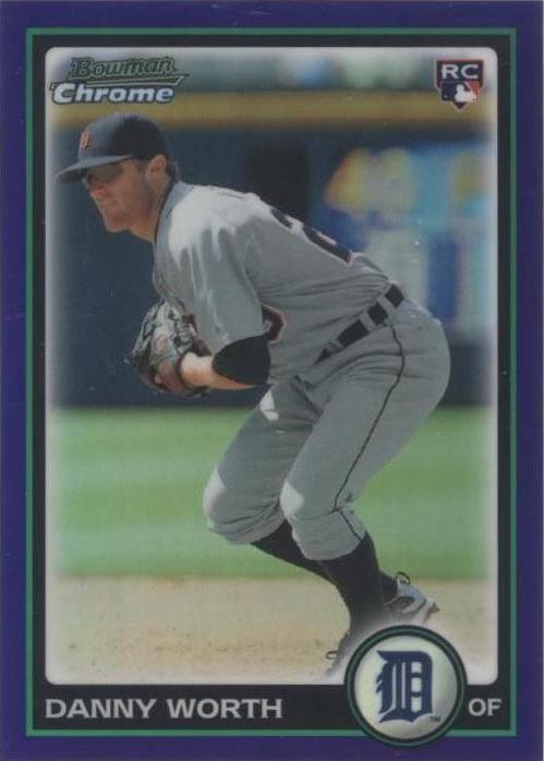 2010 Bowman Draft Picks & Prospects - Chrome Danny Worth #BDP16 Purple ...