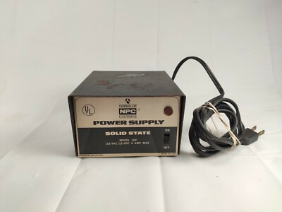 NPC Model 102 - 12 Volt DC 4 Amp Power Supply | eBay
