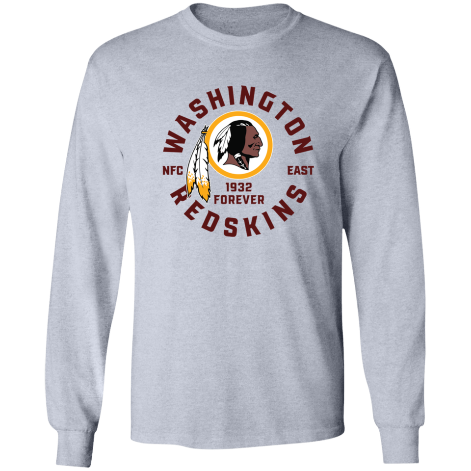 Men's Washington REDSKINS HTTR W Save the Name Long Sleeve T-Shirt ...