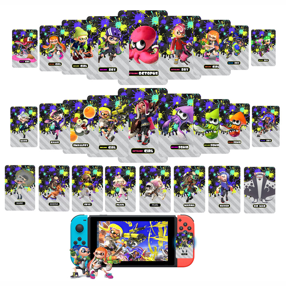 27pcs/set NFC Cards NFC Tag Splatoon 3 Game Card Octoling Octopus For ...