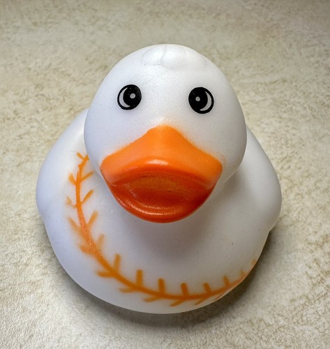 Perfect for the Little Slugger Baseball Rubber Duck Bathtub Toy (Two ...