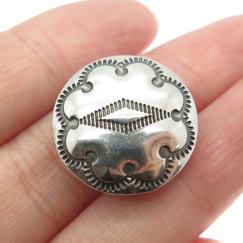 Old Pawn Hopi Sterling Silver Vintage Southwestern Concho Tribal Clip ...