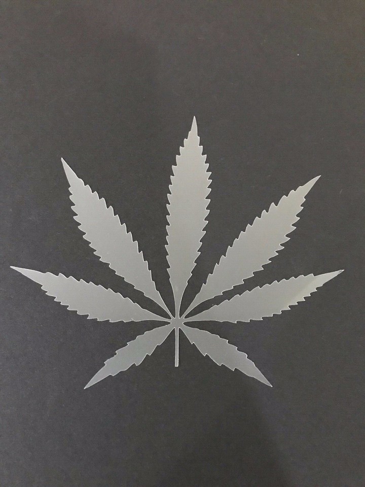 Pot Leaf #1 Stencil 10mm or 7mm Thick, Weed, Marijuana, Crafts ...