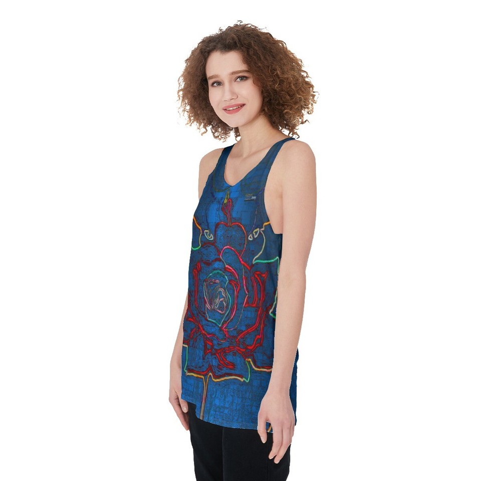 Dreaming Rose Women's Tank Top Wearable Art Casual Fashion Graphic Tank ...
