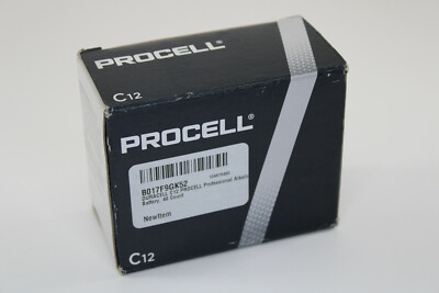 Duracell C12 Procell Professional Alkaline Battery 1.5V 12 Count - NEW ...