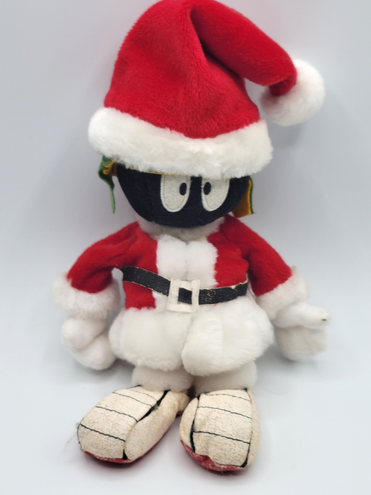 Warner Bros Vintage Marvin Martian Santa 8" Bean Bag Plush 1998 Soft ...