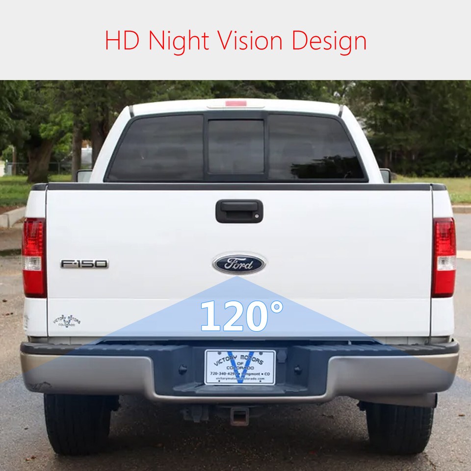 Chrome Emblem Logo Backup Camera for Ford F150 F250 F350 F450 F550 ...