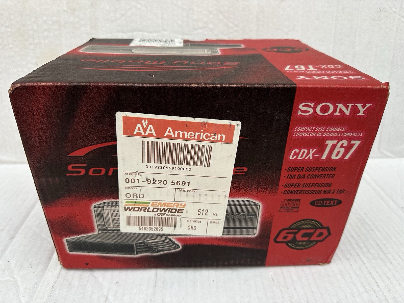 Sony CDP-CX355 300 Disc CD Player with remote,keyboard,cables and ...