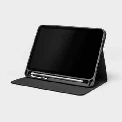 Heyday Folio Case w/Stylus Holder for Apple iPad Mini 1/2/3/4/5 BLACK ...