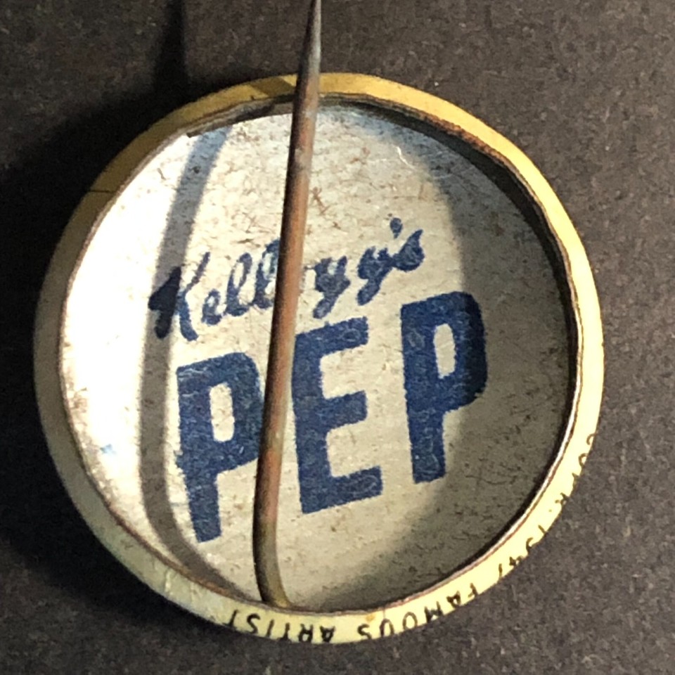 Tiny Tim Kellogg's Pep Cereal Steel Pinback Button c1945-47 | eBay