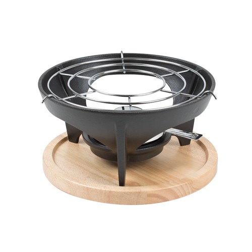 Réchaud mixte en fonte sur socle pour fondue23 cm invicta 3244331022011 ...