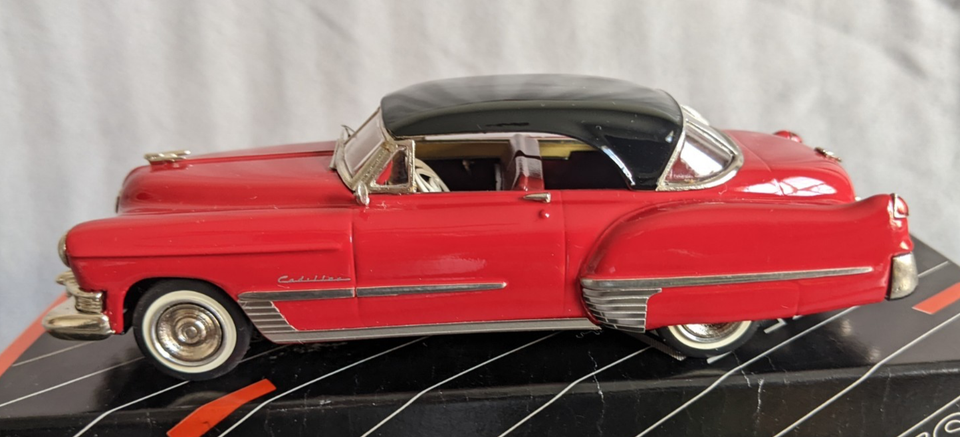 RARE MIB 1:43 WESTERN MODELS 1949 CADILLAC COUPE DEVILLE RED LIMITED ...
