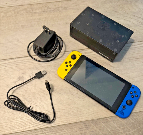 Nintendo Switch Fortnite Edition Handheld Game Console W/Blue & Yellow ...