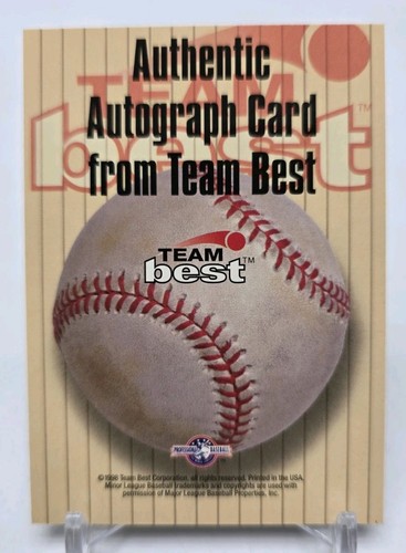 1998 Team Best Baseball REGGIE TAYLOR Authentic Autograph Philadelphia ...