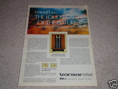 ESS Transar/ATD Speaker Ad, Very Rare, 1978, article, 1 page, history ...