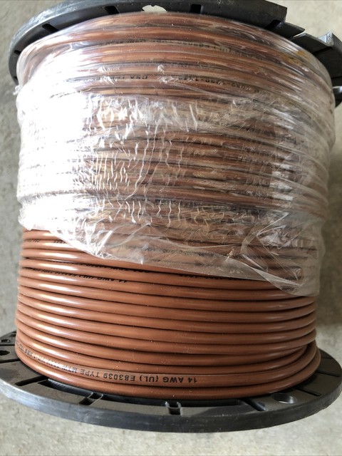 Southwire 14 AWG Black Insulated Copper Wire Mtw-tew AWM Style 1032 for ...