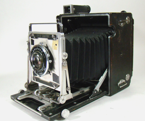 Graflex Speed Graphic Camera 4 X 5 w/Graphex 135mm 4.5 lens | eBay