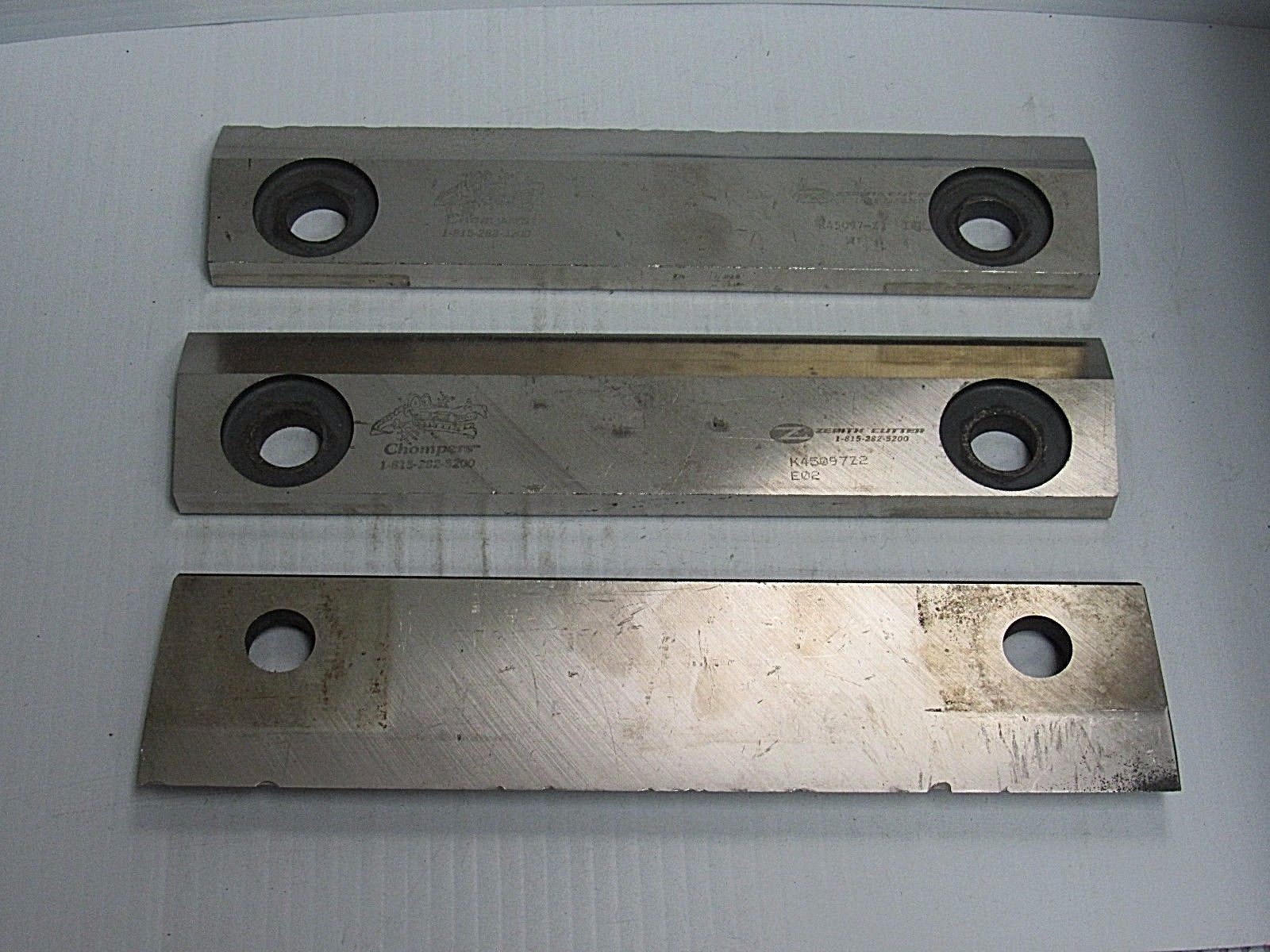 Lot of 3 Zenith Cutter Chompers Granulator Knives K45097Z2 E02 | eBay