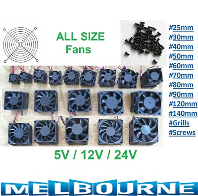 5V 9V 12V 24V 2 3 4 Pin 40mm 50mm 60mm 90mm 10mm PC CPU Printer DC ...