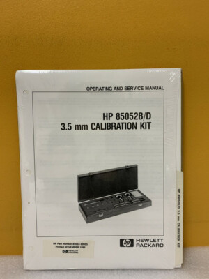 HP 85052-90055 85052B/D 3.5 mm Calibration Kit Operating and Service ...