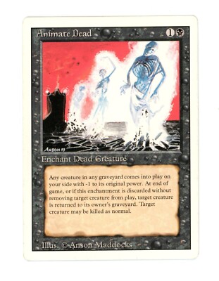 MTG Magic the Gathering Animate Dead - Revised Edition | eBay