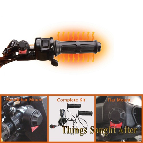 Polaris ATV & Snowmobile Heated Grips 7/8 in. Handlebar Tube Quad Hand ...