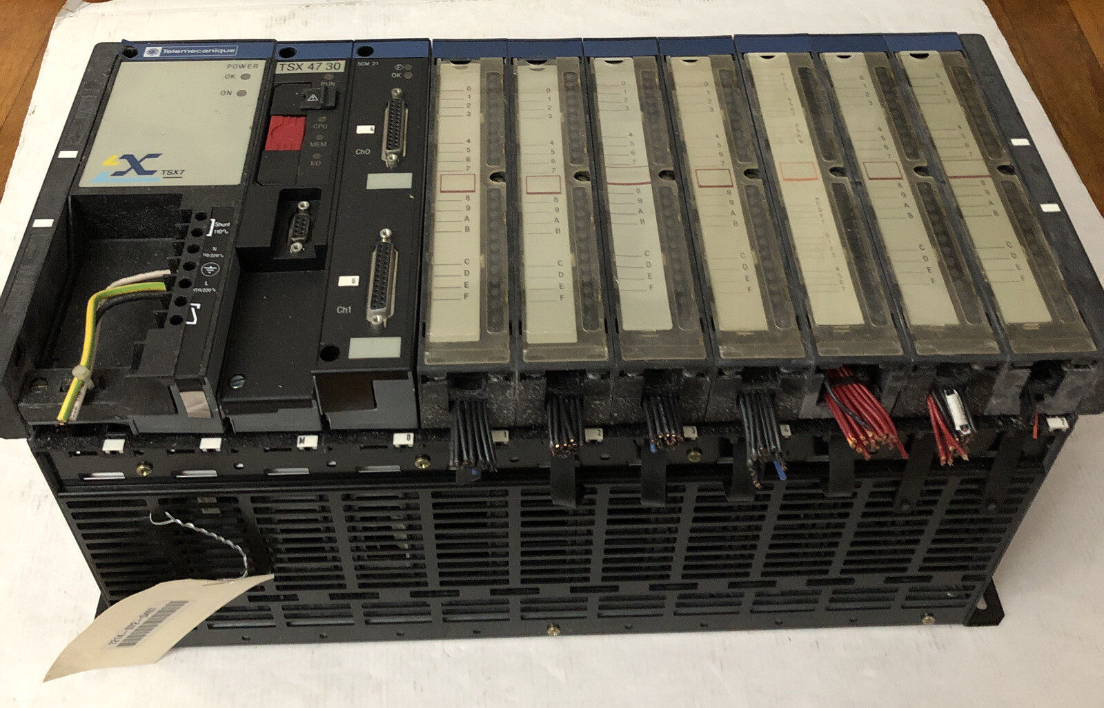 TELEMECANIQUE TSX7 PLC SYSTEM,LX TSX7,TSX 47 30 CPU,TSXDET1612,TXS SUP ...