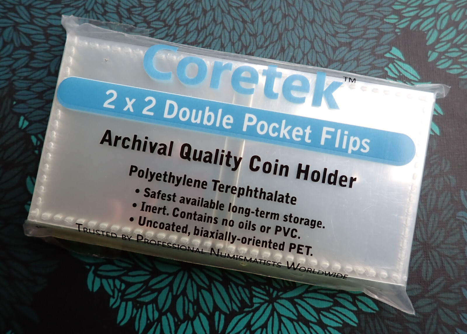 50 Guardhouse Coretek 2" square premium double pocket vinyl coin flips ...