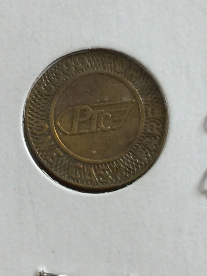 PTC Philadelphia Transit Company Token Coin Good For One Cash Fare | eBay