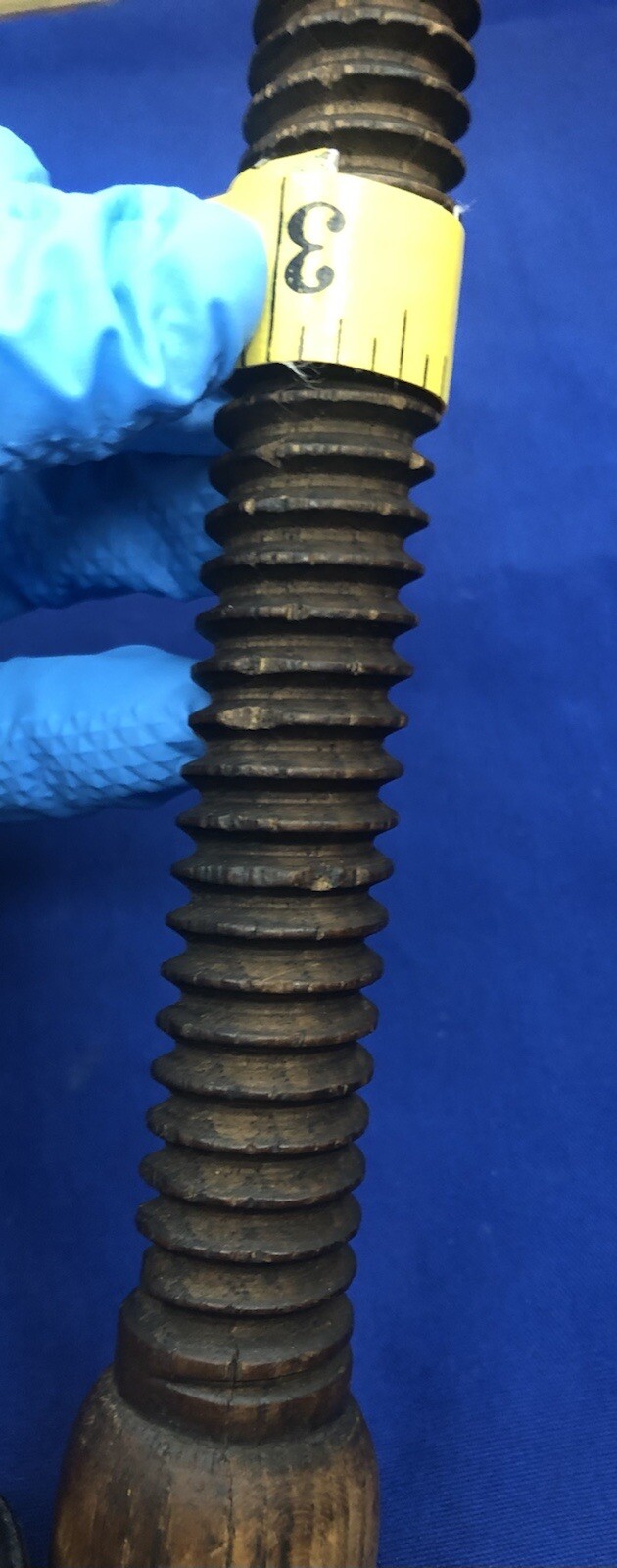 ANTIQUE THREADED WOOD SCREW ROD 16" | eBay