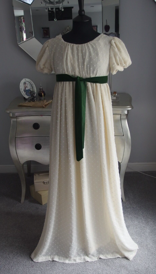 Regency Georgian Bridgerton Austen Style Ballgown Party dress Handmade ...