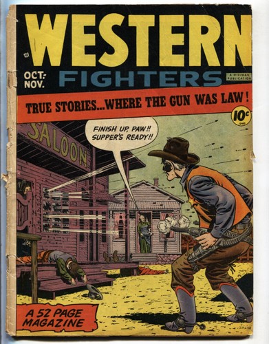 Western Fighters #4-- 1948--Hillman--gunfight--Fuje--Krigstein--comic ...