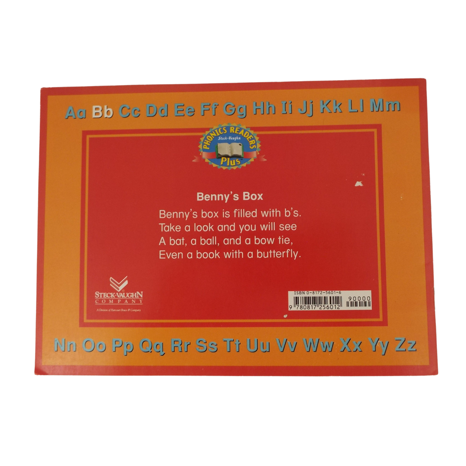 Steck-Vaughn Phonic Readers Plus: Early Reader ~Level Bb ~ Alphabet ...