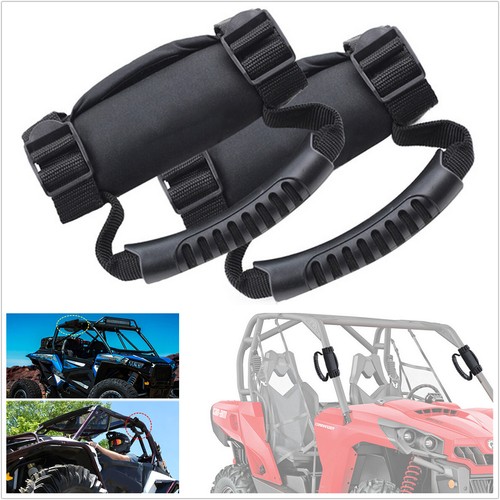 2xAdjustable ATV UTV Roll Bar Straps Grab Handle Door Side Top Mount ...