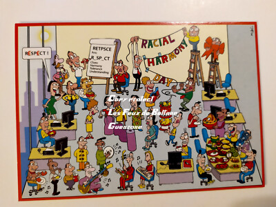 RACIAL HARMONY CELEBRATION pre cut card publicité carte postale | eBay