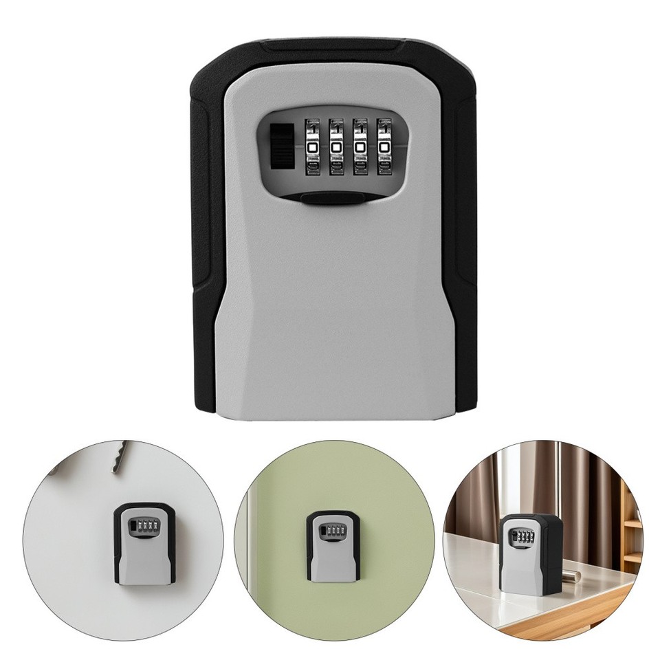 Password Wall Mounted Lock Box Locking Storage Container Case with | eBay