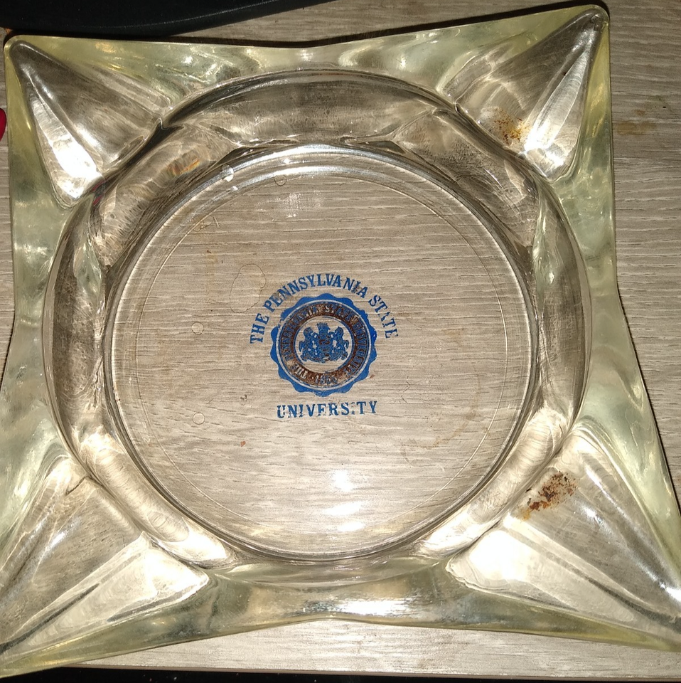 Vintage Square Pennsylvania State University Ashtray | eBay