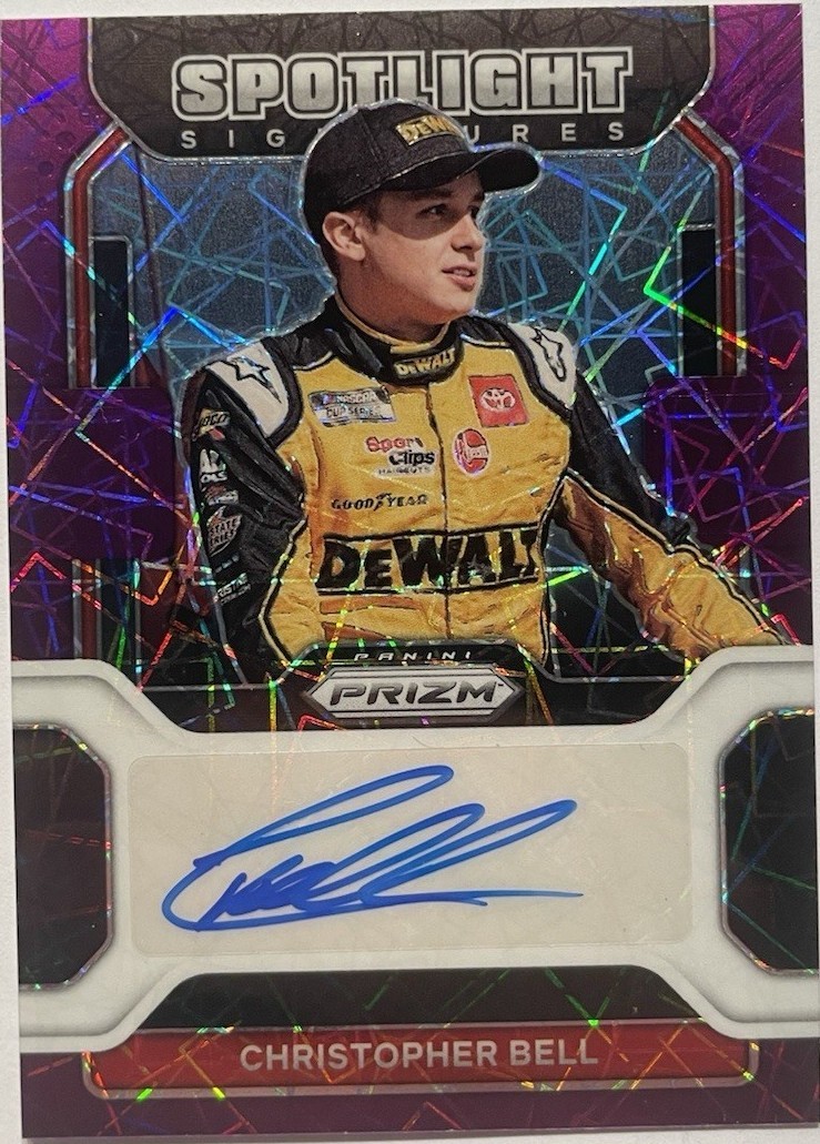 2022 Panini Prizm - Spotlight Signatures Christopher Bell #SS-CB Purple ...