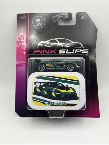 NEW 2024 Jada Pink Slips McLaren Senna Dark Green With Tin Case. T23 | eBay