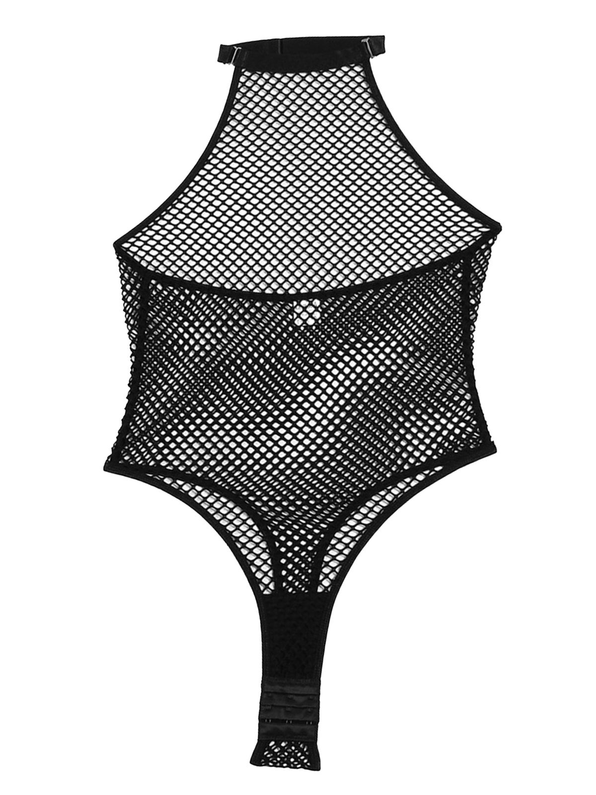 Women's Mesh Rompers Sleeveless Leotard One-Piece Lingerie See Through ...