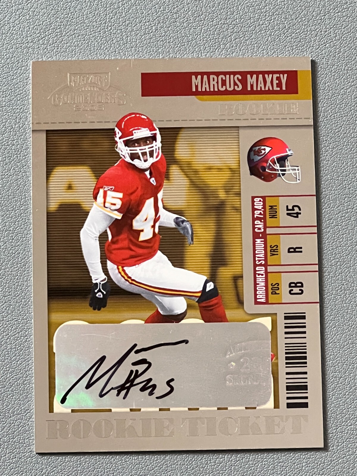 2006 Playoff Contenders Marcus Maxey SP Rookie Auto RC #157 Chiefs | eBay