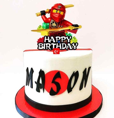 lego blocks red cake topper | eBay