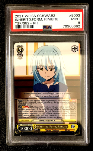 SLIME PSA 9 MINT 2021 INHERITED FORM RIMURU WEISS SCHWARZ TSK/S82 RR #E003 #4906 | eBay