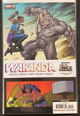 Wakanda #1 2ND PRINT Marvel 2022 VF/NM Comics | eBay.de