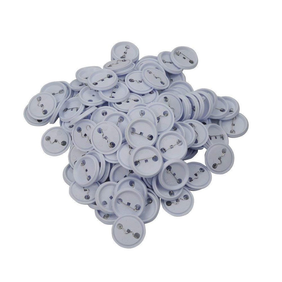 500Pcs 25/32/37/44/58/75mm for Badge Maker Machine ABS Pin Badge Button ...